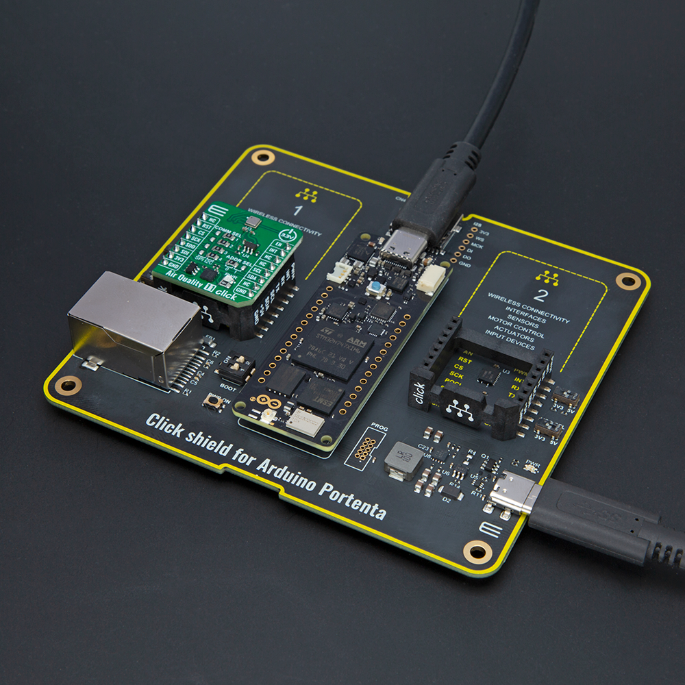 Click shield for Arduino Portenta